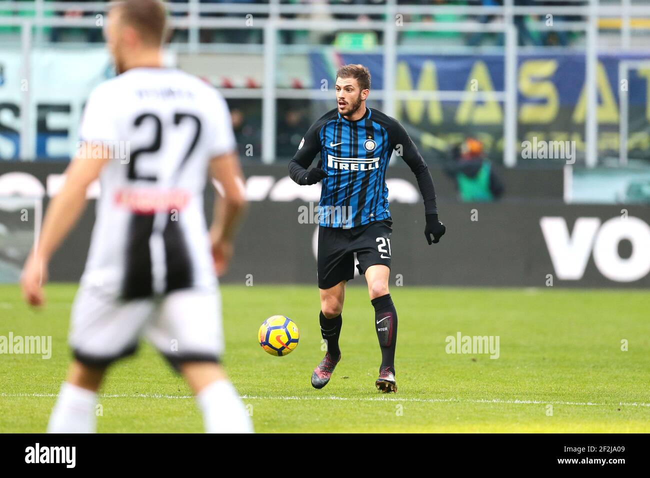 Davide Santon of Internazionale during the Italian championship Serie A ...