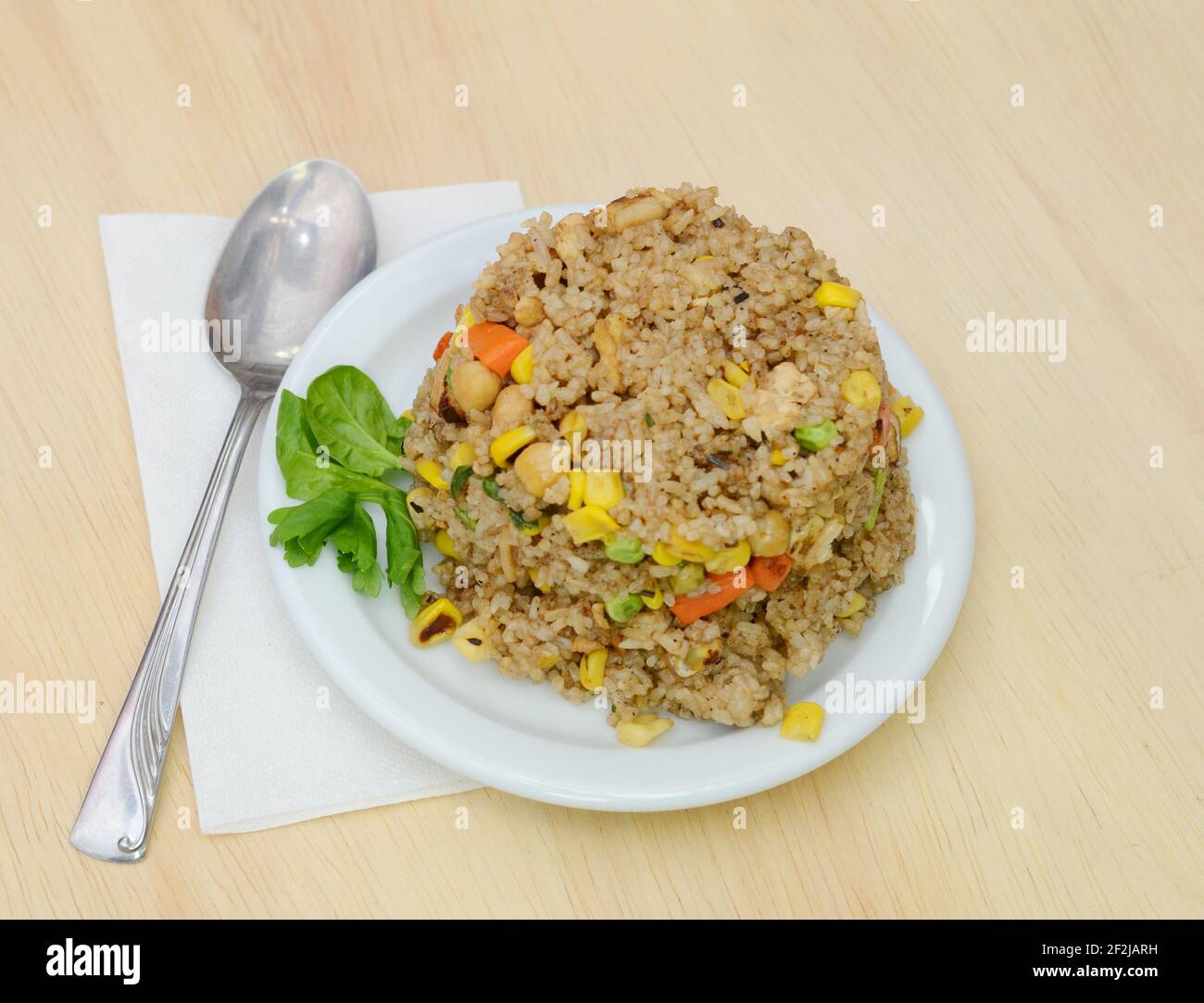 Rice in plate hi-res stock photography and images - Alamy