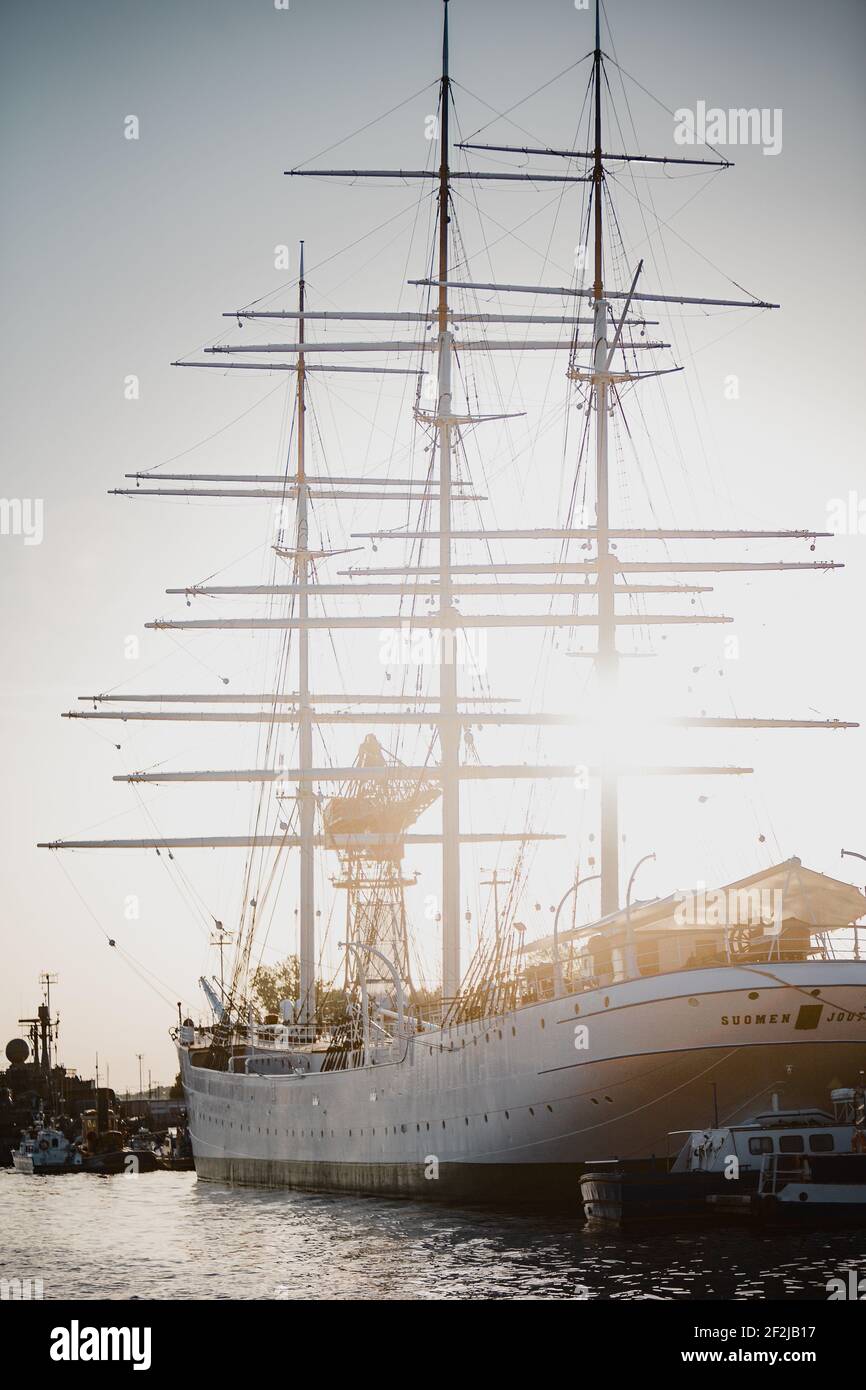 A sailing ship in the port of Turku, Finland Stock Photo - Alamy