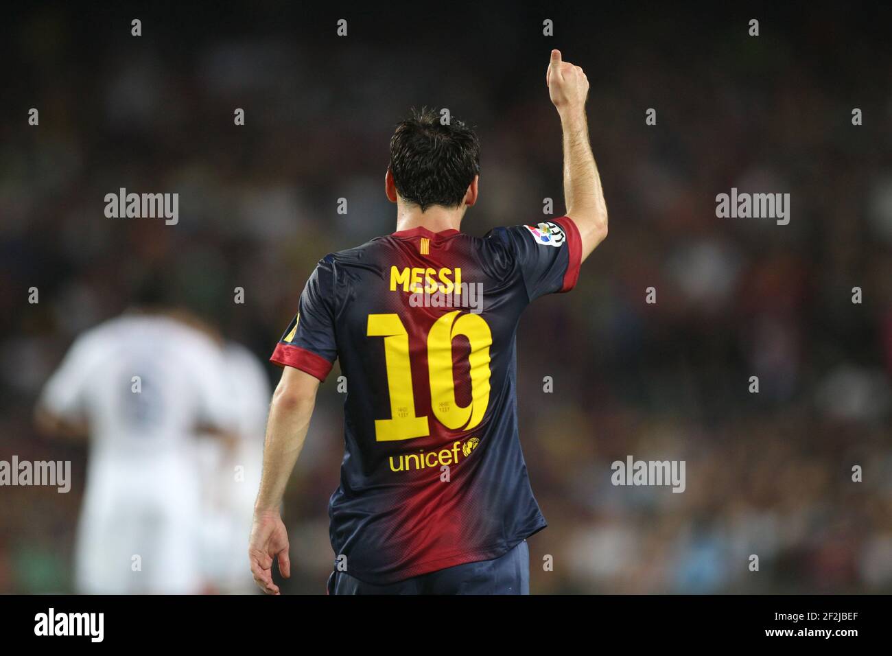 Lionel messi celebrates barcelona 2012 hi-res stock photography and ...