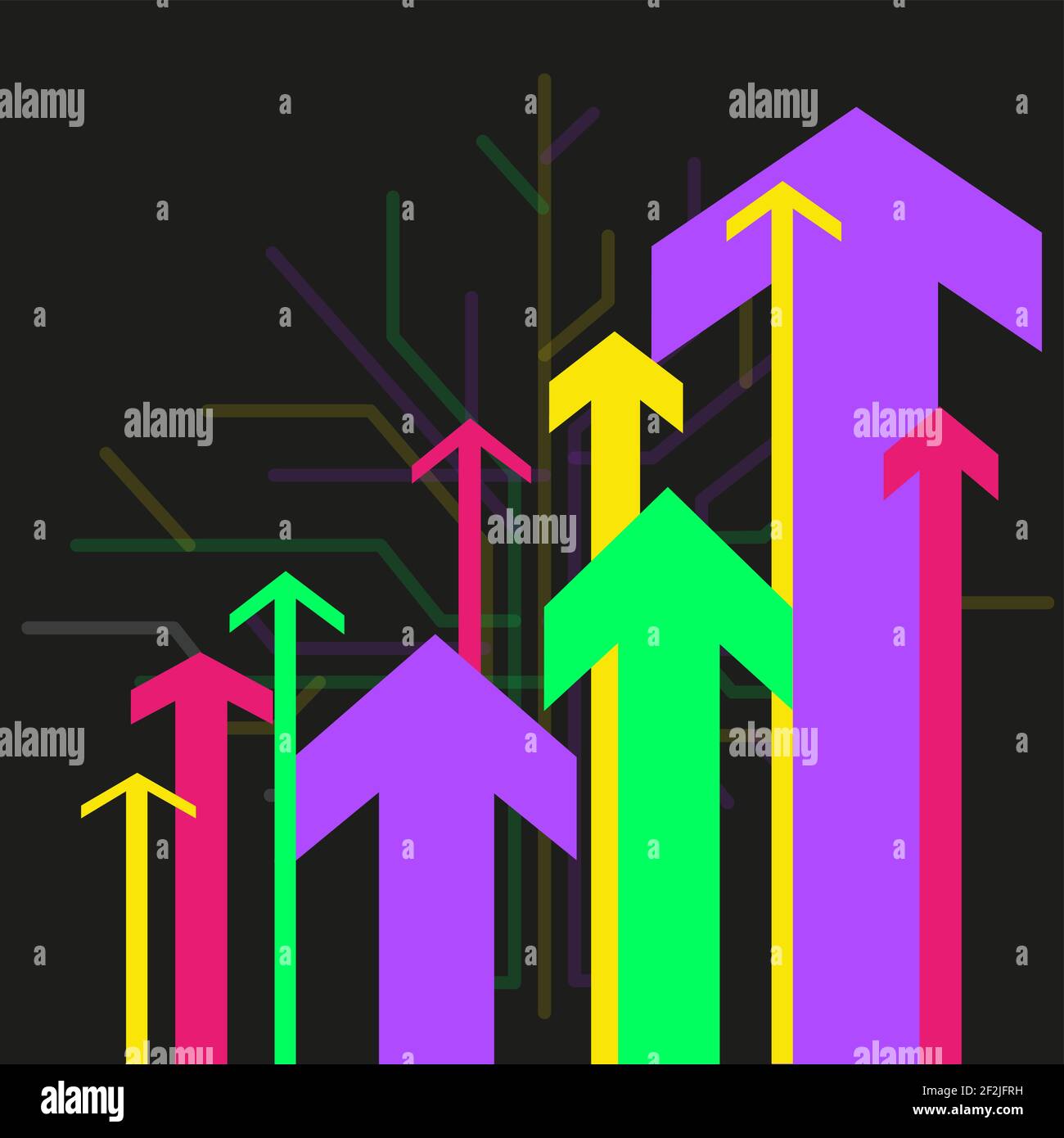 arrows moving forward dark background Stock Vector Image & Art - Alamy