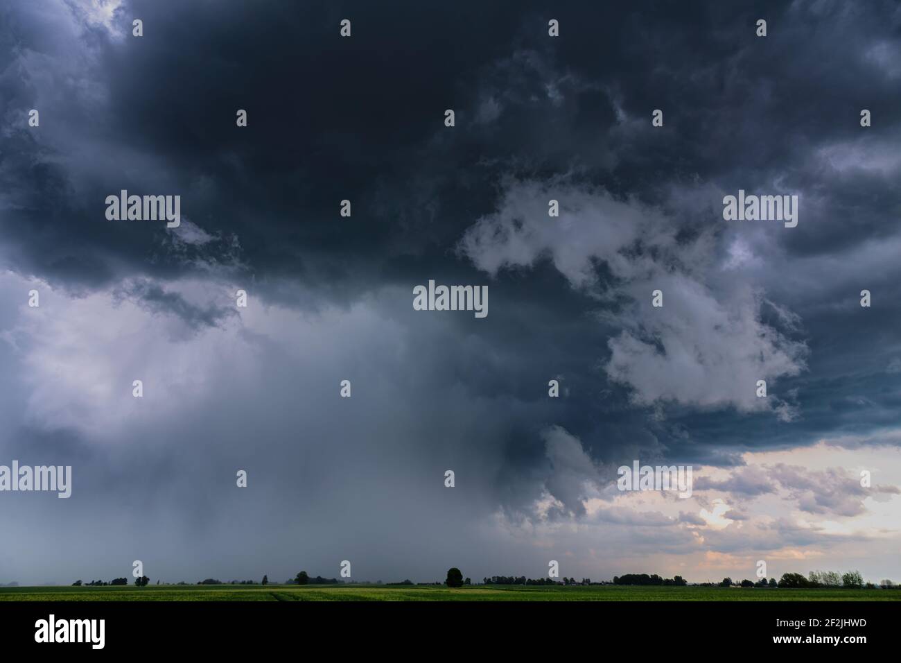 Supercell storm clouds with hail and intence winds Stock Photo - Alamy