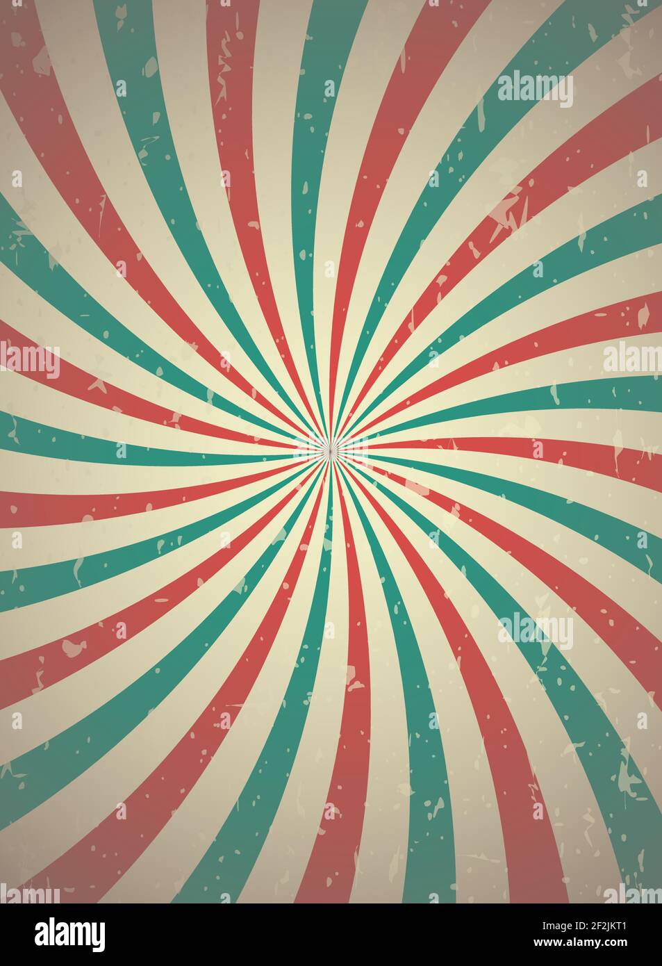 Sunlight retro spiral grunge background. blue and red color burst ...