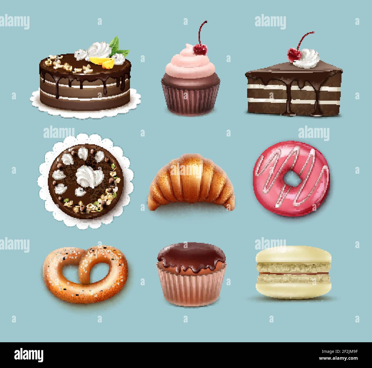 Cupcake Top View Vector