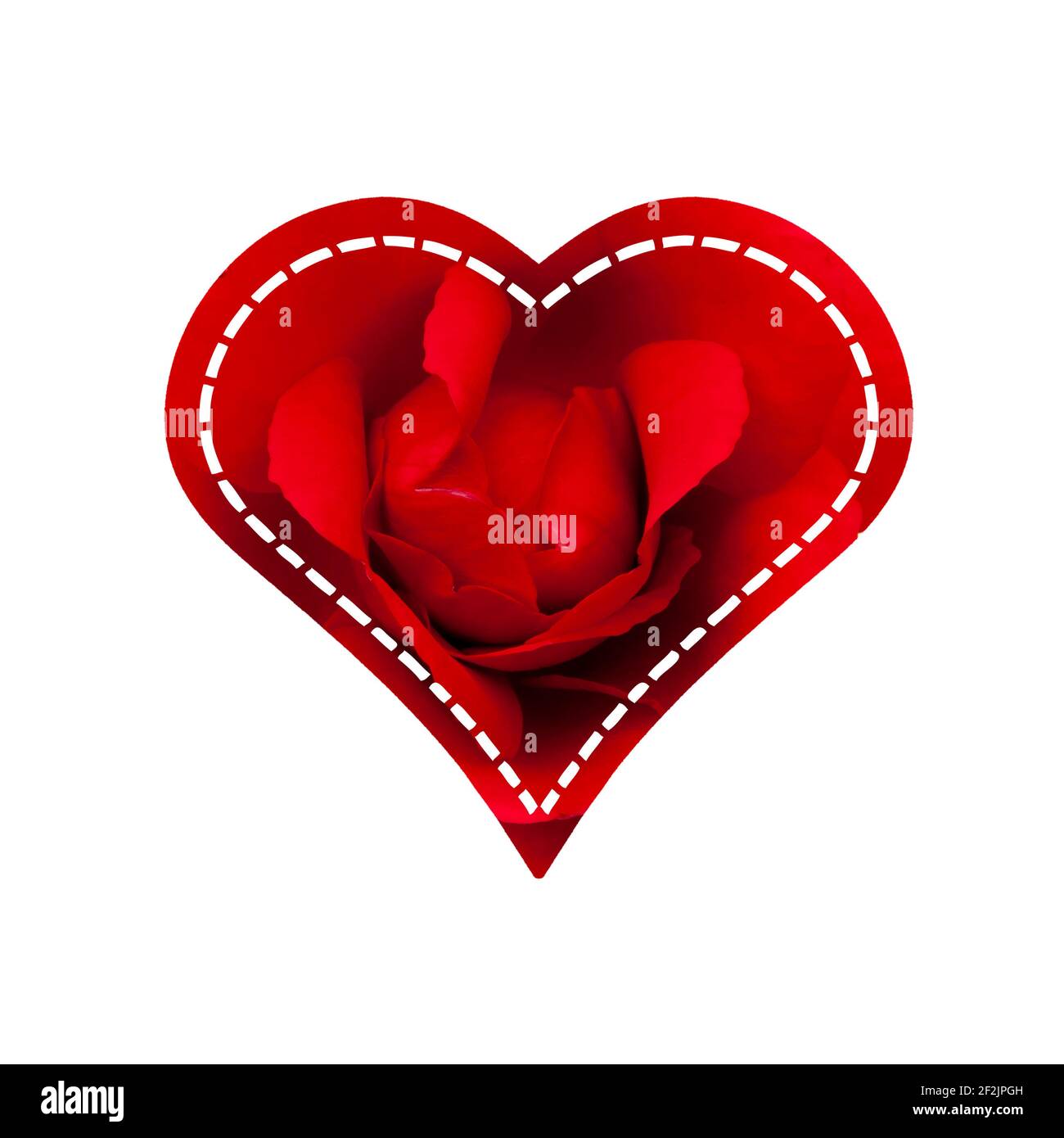 Red rose heart hi-res stock photography and images - Alamy