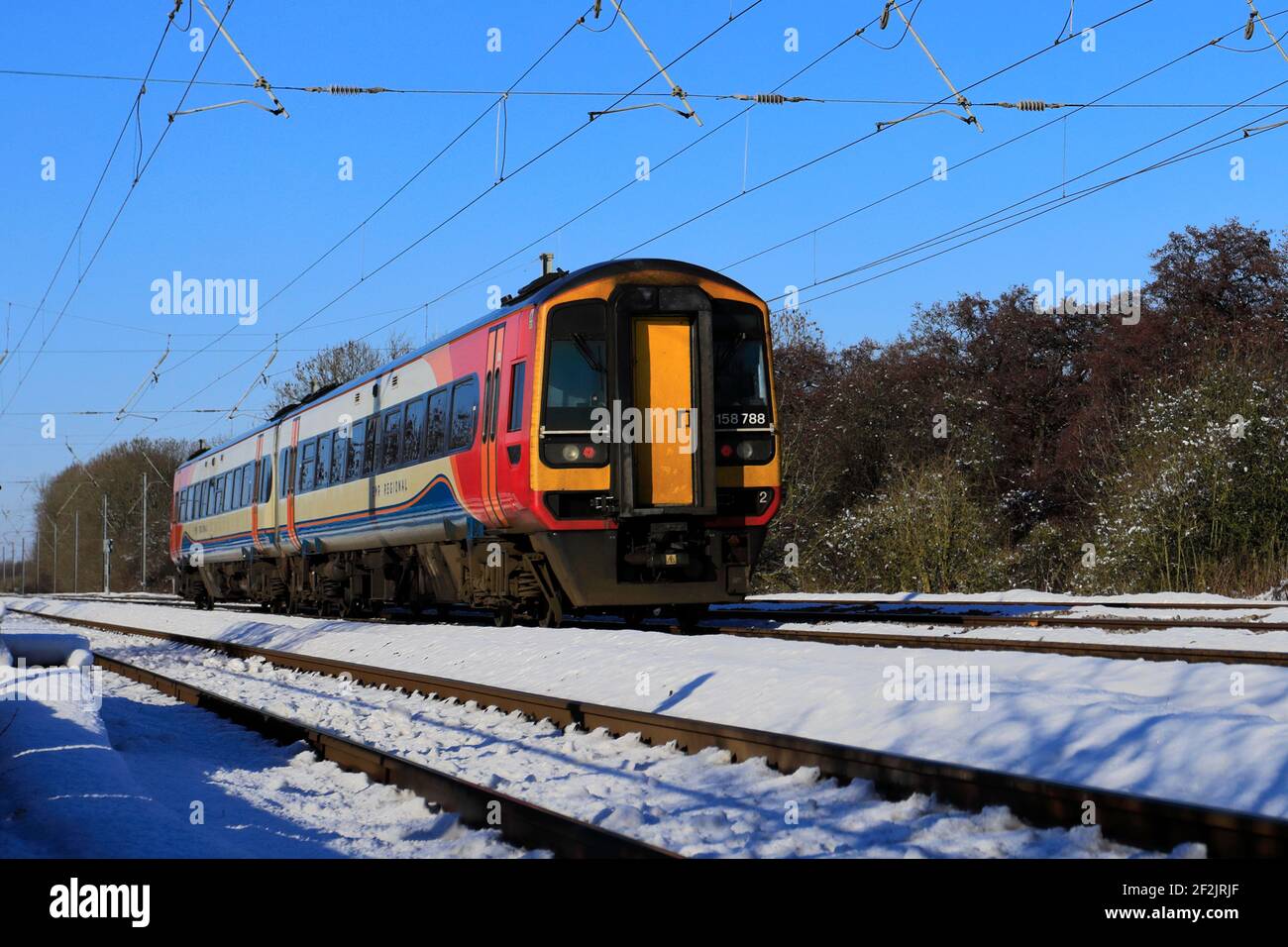 Class 158 east midlands regional train hi-res stock photography and ...