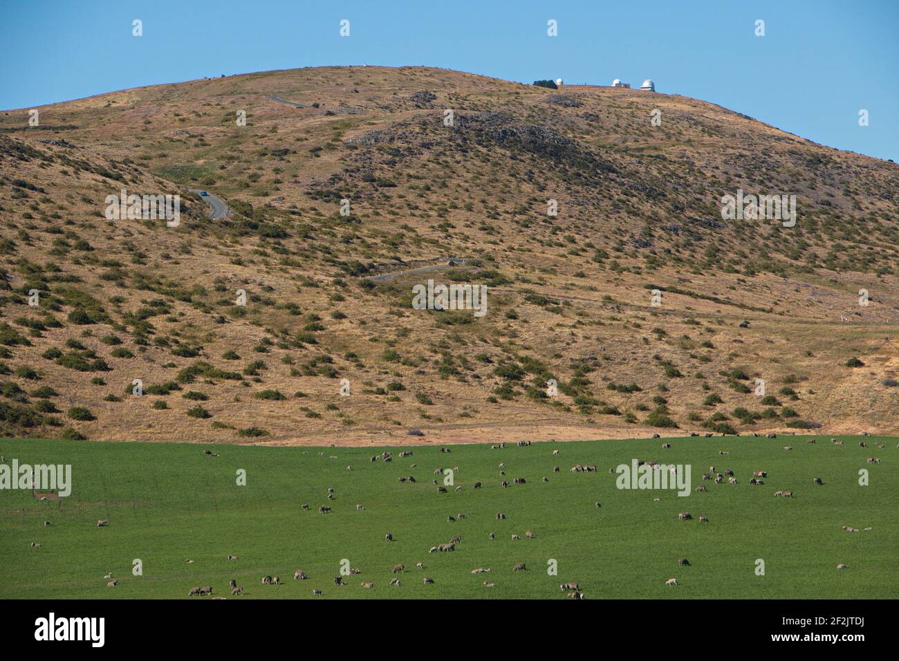 Mt John Observatory near Tekapo on South Island of New Zealand Stock ...