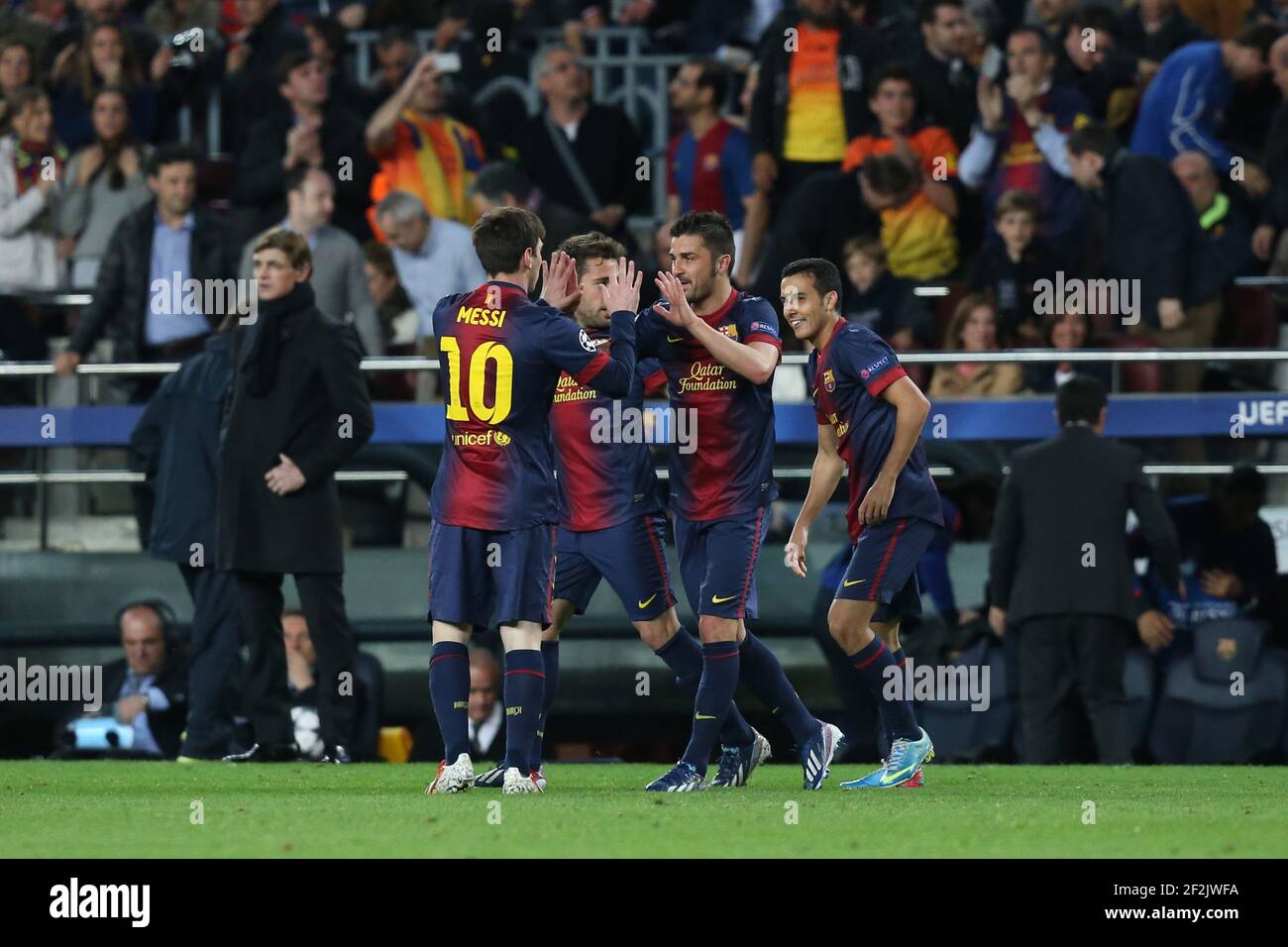 David Villa Goal Celebration