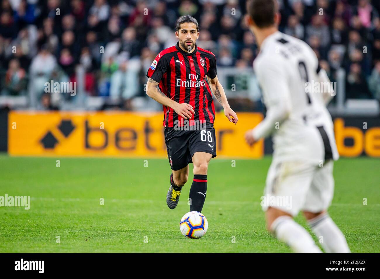 Ricardo Rodriguez of AC Milan during the Italian championship Serie A ...