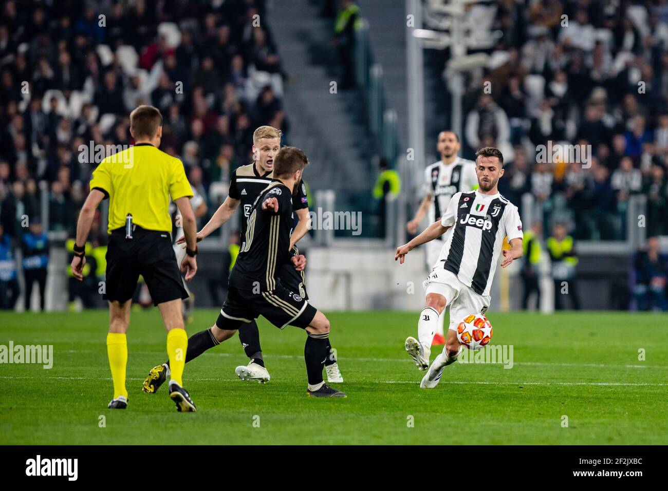 Miralem Pjanic of Juventus during the UEFA Champions League, quarter ...