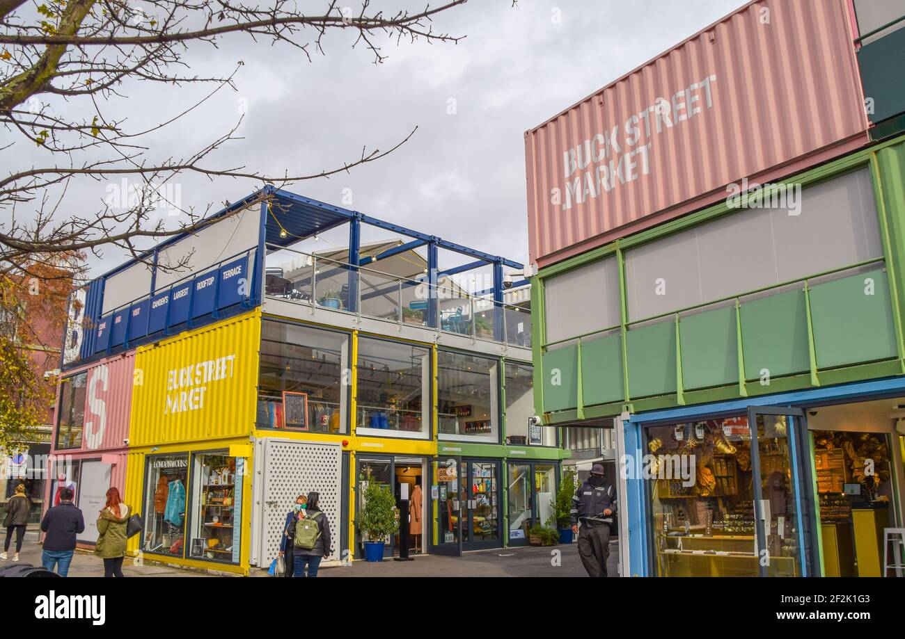 Buck Street Market exterior, Camden High Street, London Stock Photo - Alamy