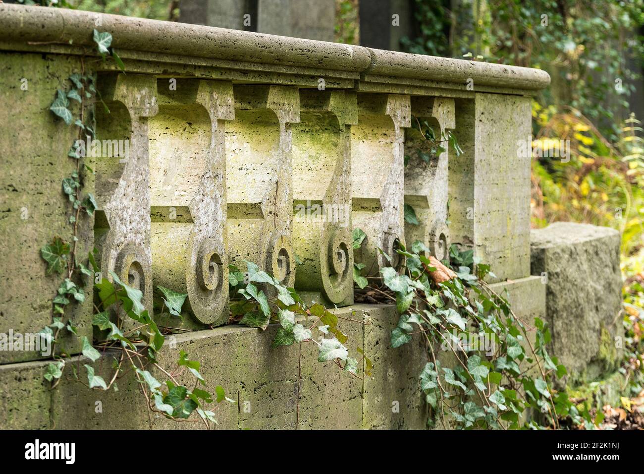 Berlin, Jewish cemetery Berlin Weissensee, neo-baroque grave complex ...