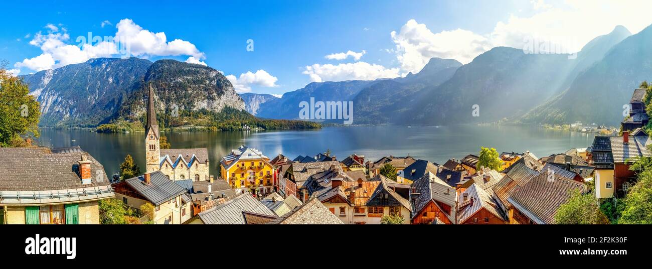 Hallstatt panorama hi-res stock photography and images - Alamy