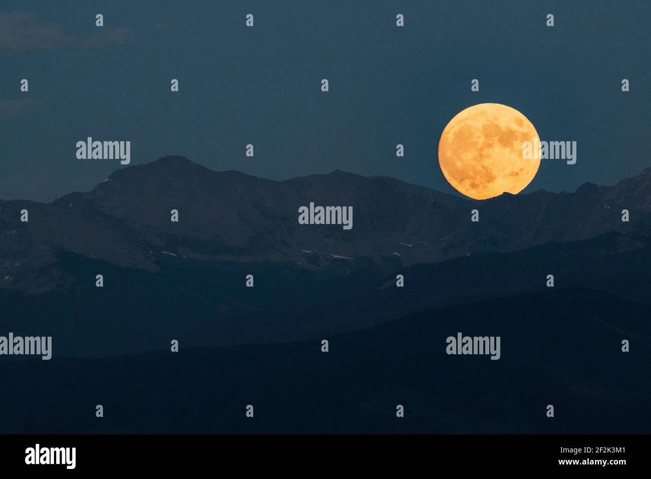 Full Moon Over Mountain Range High Resolution Stock Photography and ...