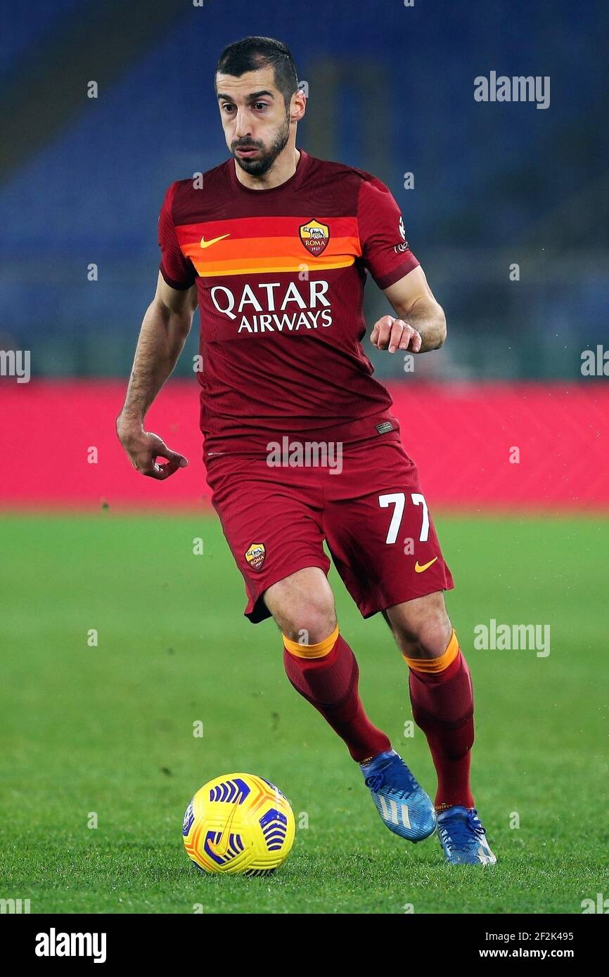 Henrikh Mkhitaryan of Roma in action during the Italian championship ...