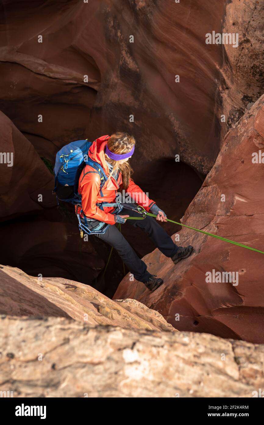Canyoneering hi-res stock photography and images - Alamy