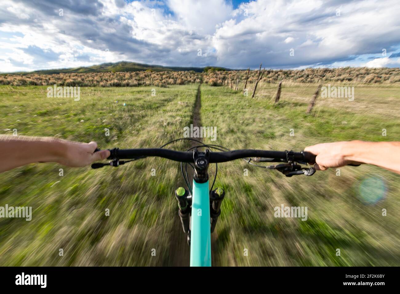 Hands holding handlebar bicycle hi-res stock photography and images - Alamy
