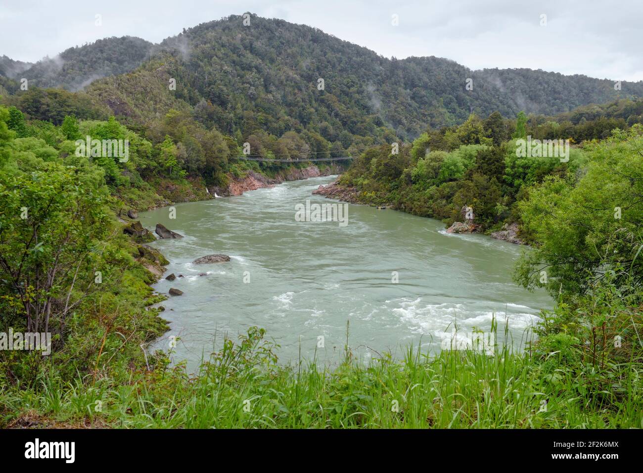 Scenery around the Buller River in the South Island of New Zealand ...