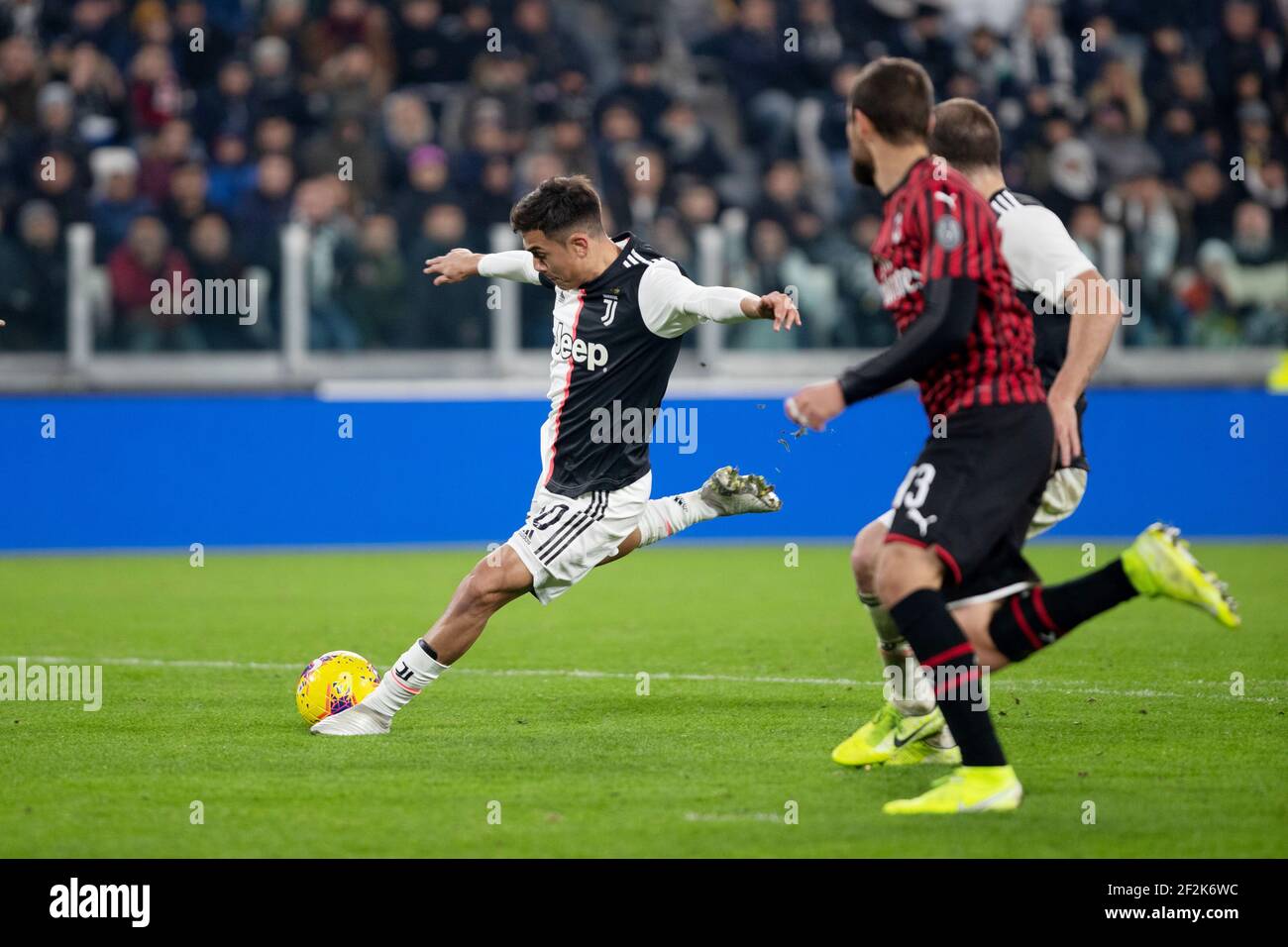 Paulo Dybala of Juventus scores a goal during the Italian championship ...