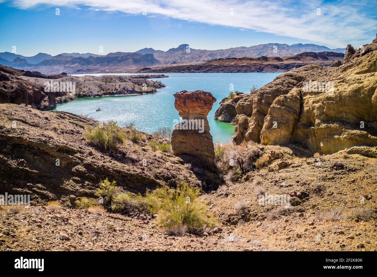 A majestic view of Balanced Rock Cove Stock Photo - Alamy