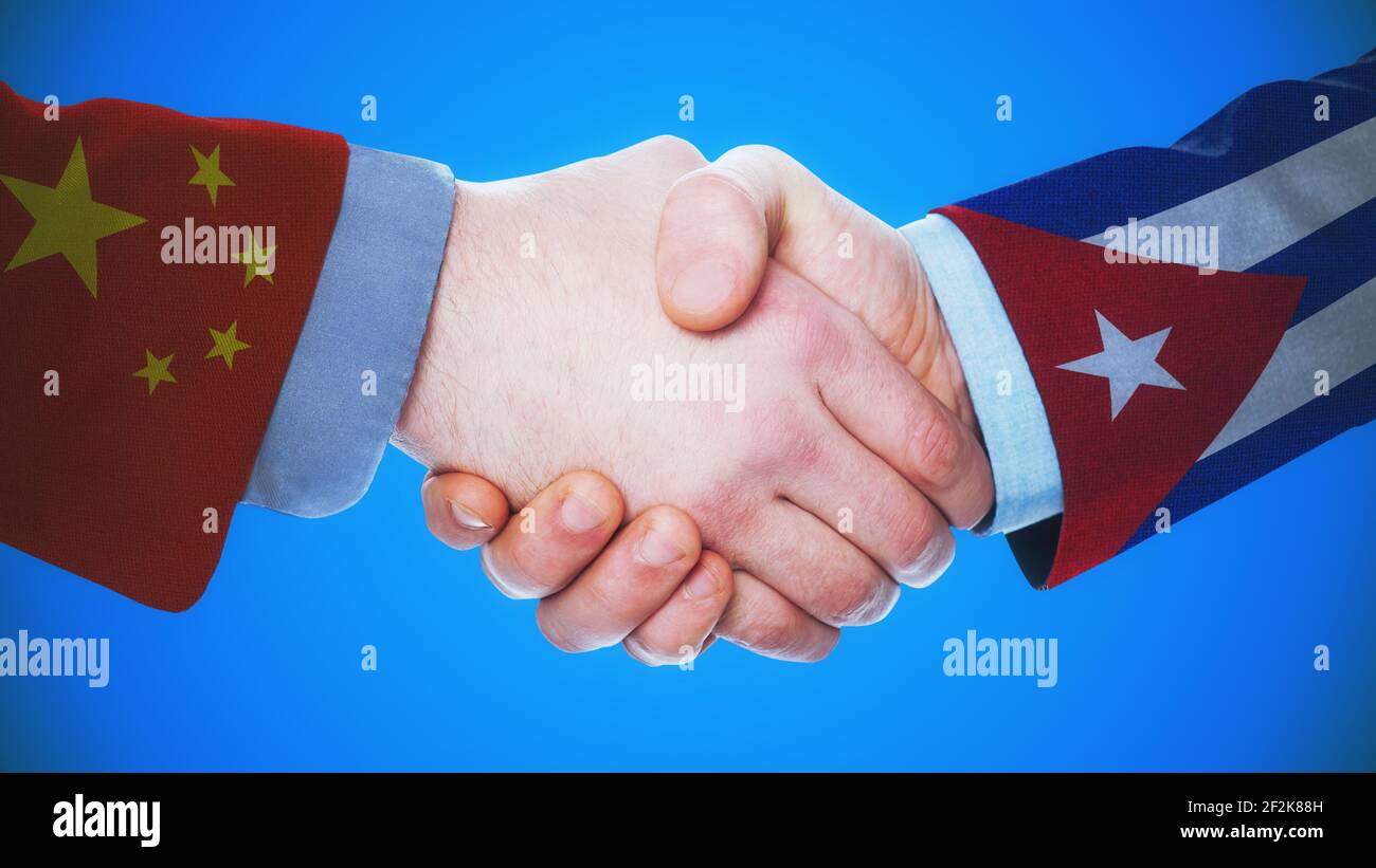 Cold war handshake hi-res stock photography and images - Alamy