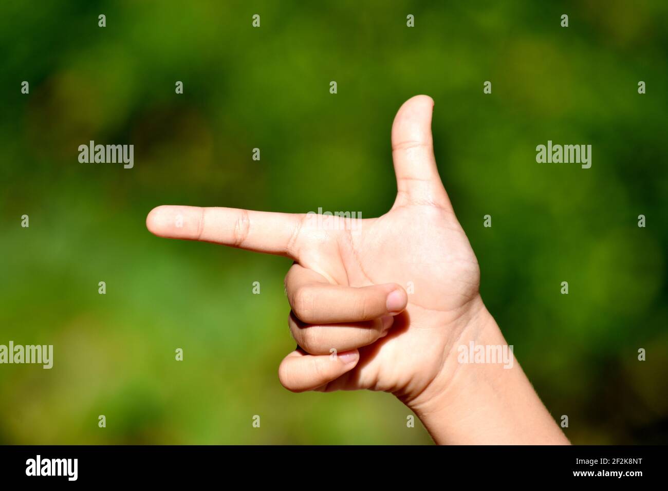 A Child Hand Gesture Pointing Stock Photo - Alamy