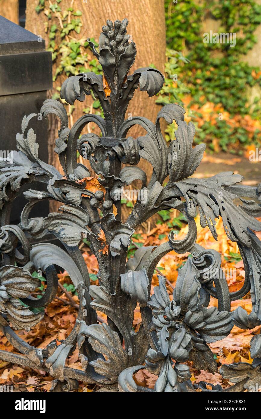 Berlin, Jewish cemetery Berlin Weissensee, field M1, neo-Baroque ...