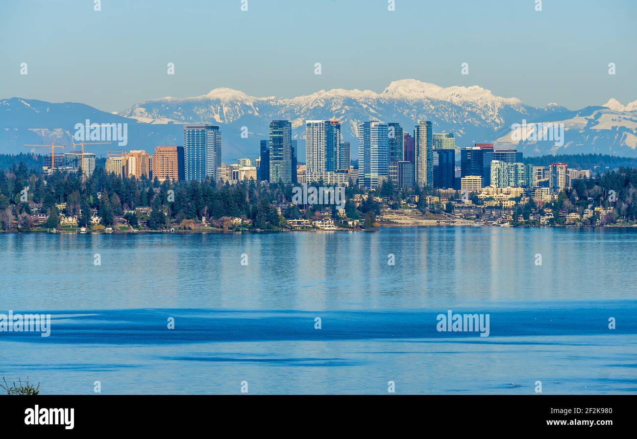 Skyline of bellevue washington hi-res stock photography and images - Alamy