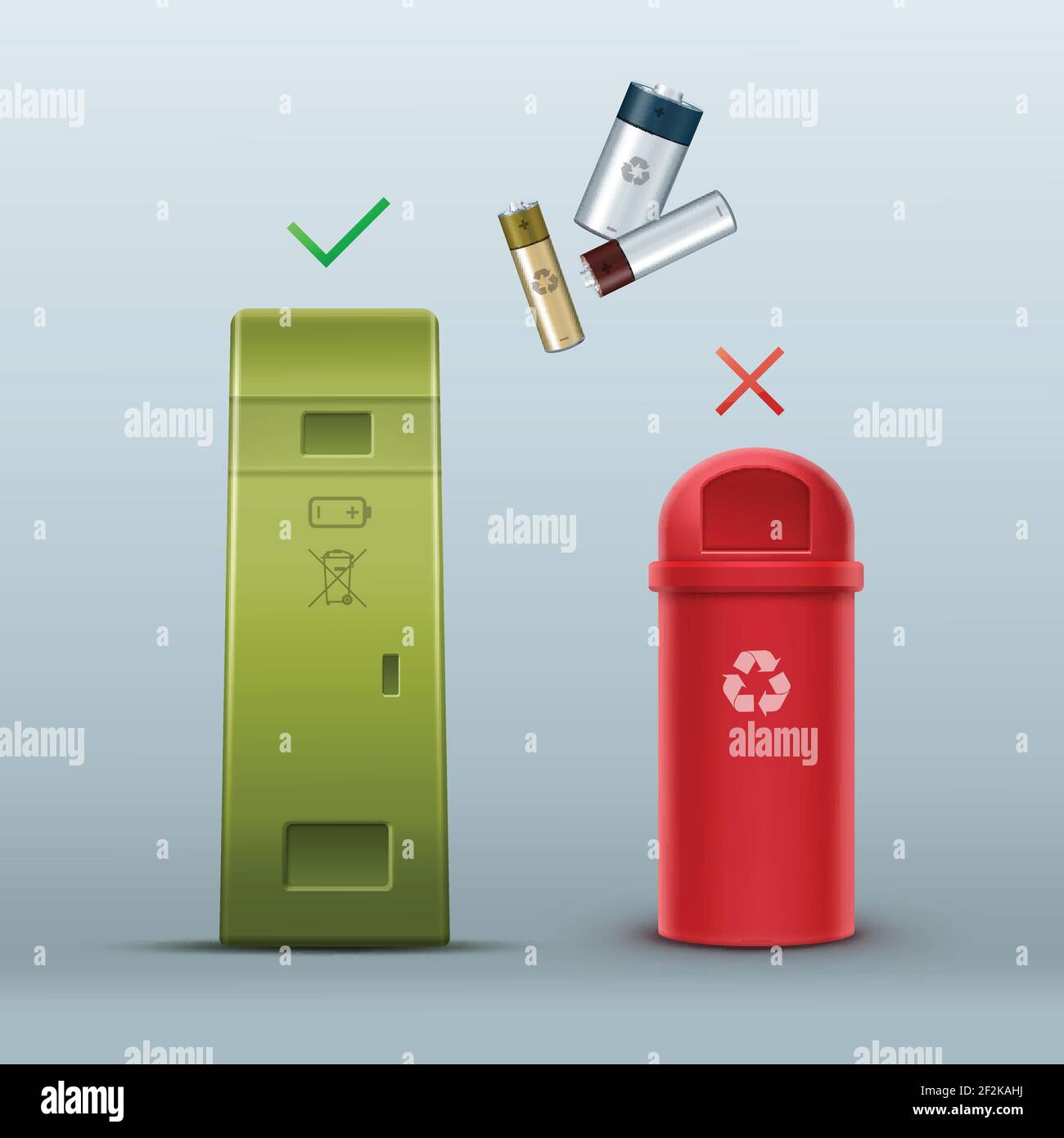 View green waste bin Stock Vector Images - Alamy