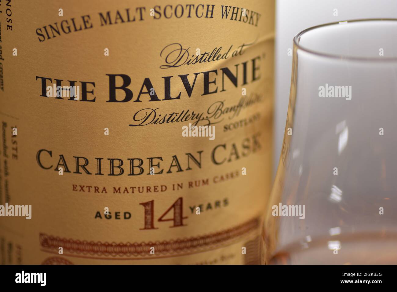 Balvenie Caribbean Cask Whisky Stock Photo - Alamy