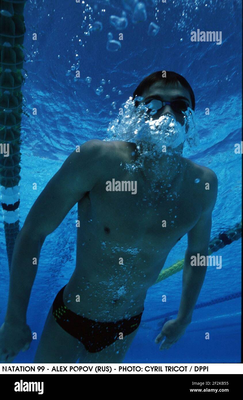 NATATION 99 - ALEX POPOV (RUS) - PHOTO: CYRIL TRICOT / DPPI Stock Photo ...