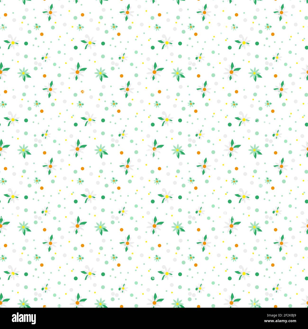 Daisy seamless pattern, White hand drawn daisies with leaves on blue ...