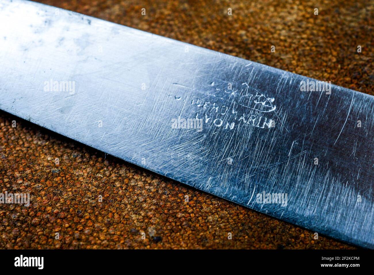Vintage handleless knife blade, illustration, France Stock Photo - Alamy