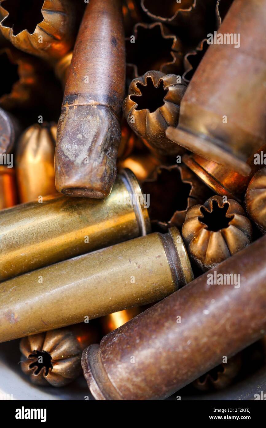 Various types of bullets, Illustration, France Stock Photo - Alamy