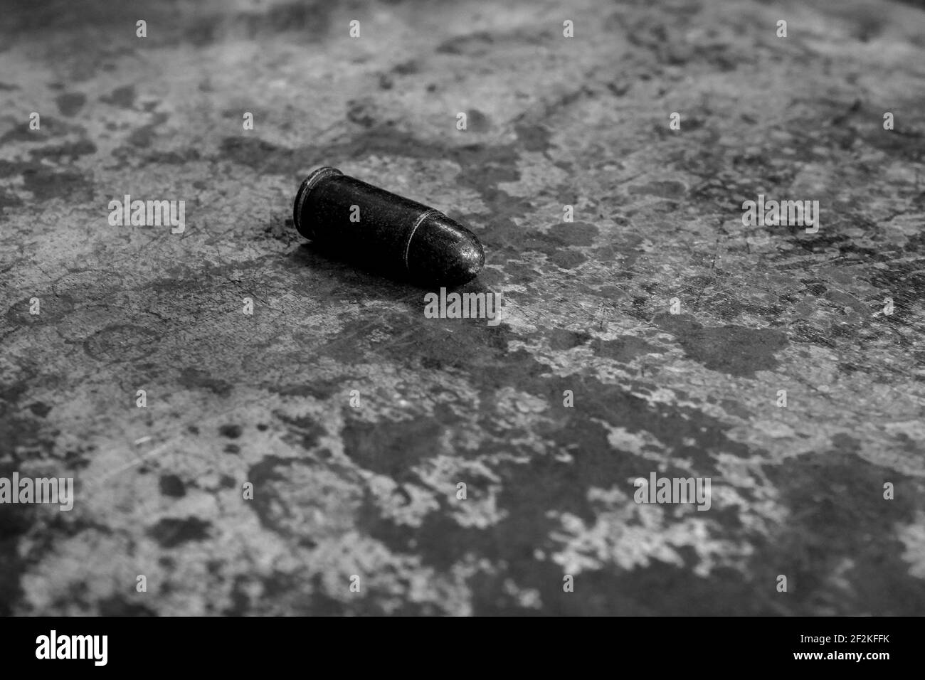Vintage Gun Bullet, B&W Illustration, France, 1945 Stock Photo - Alamy