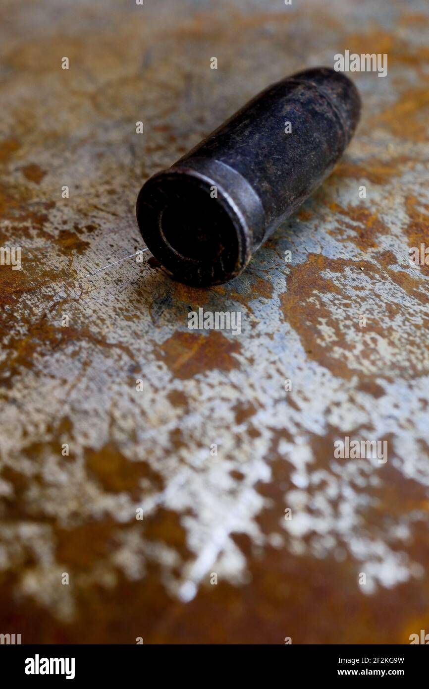 Vintage Gun Bullet, Illustration, France, 1945 Stock Photo - Alamy