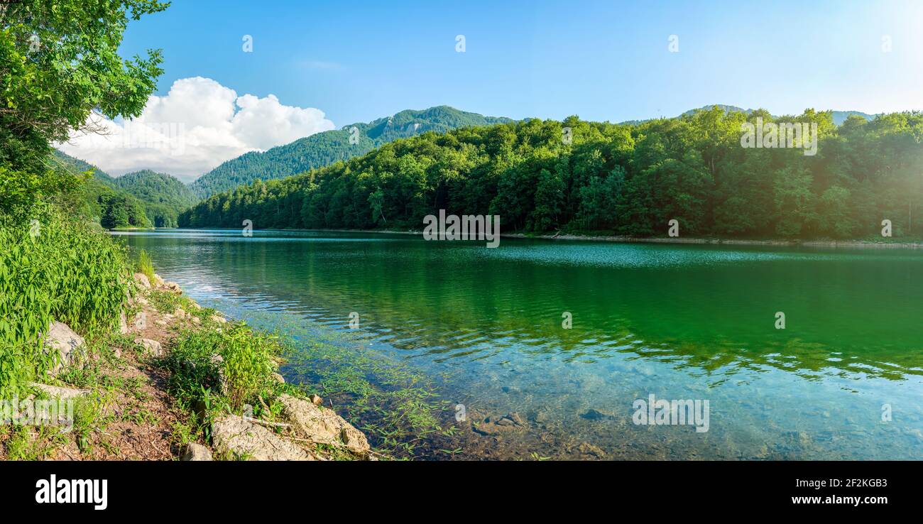 Biogradsko lake in the national park Biogradska Gora Montenegro Stock ...