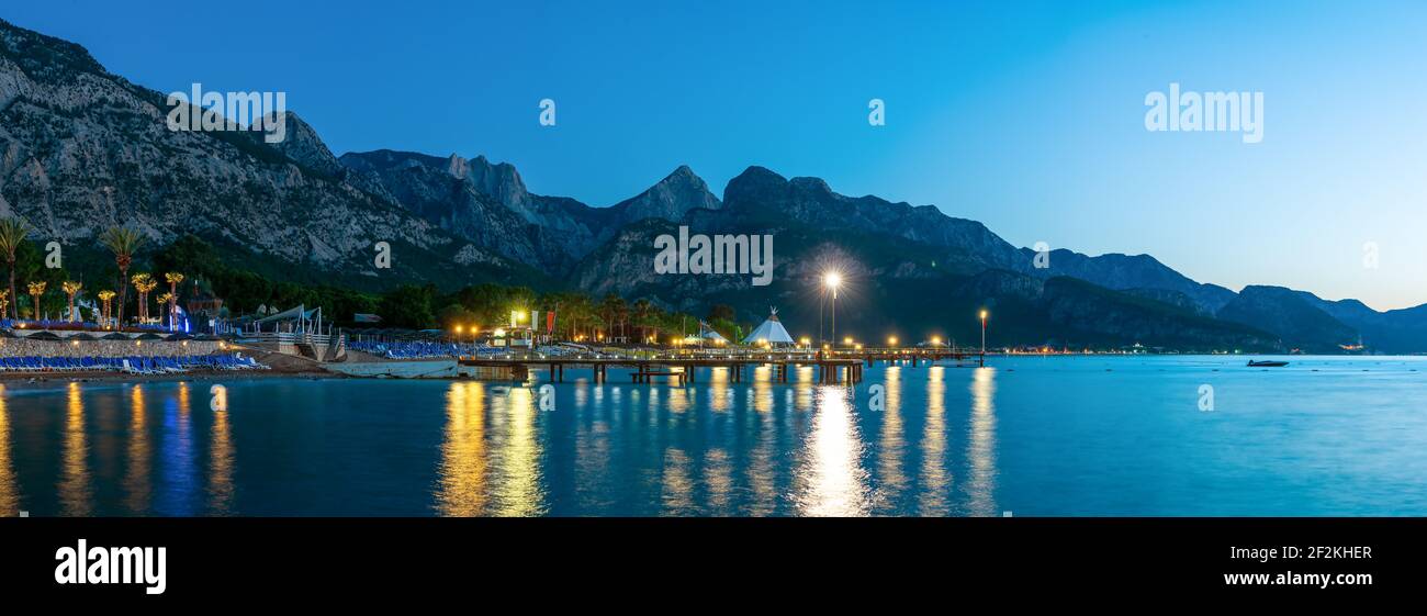 Mediterranean sea and mountains in turkish Kemer Stock Photo - Alamy
