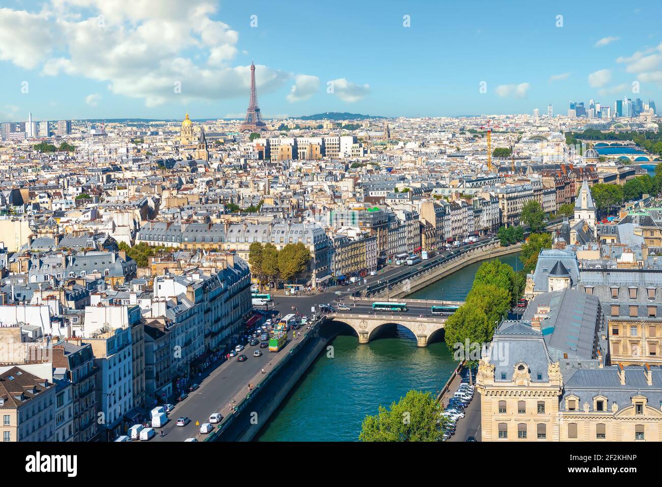 Paris cityscape and landmarks at summer day, France Stock Photo - Alamy