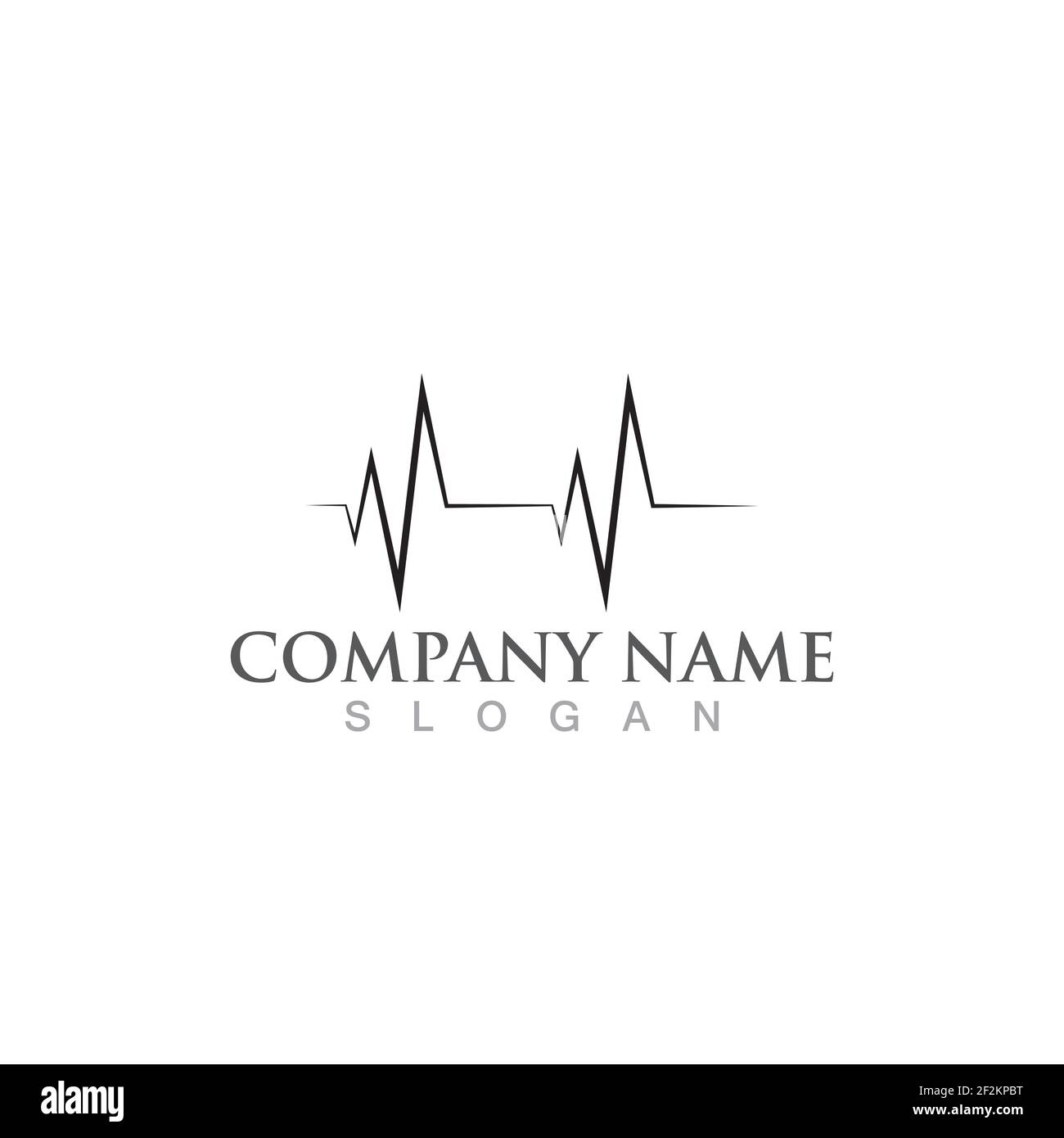 Heart beat logo and symbol vector Stock Vector Image & Art - Alamy