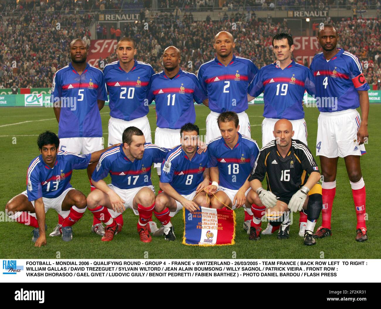 FOOTBALL - MONDIAL 2006 - QUALIFYING ROUND - GROUP 4 - FRANCE v ...