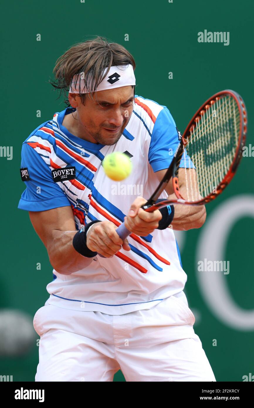 David Ferrer of Spain during The ATP Monte-Carlo Rolex Masters 2014 ...