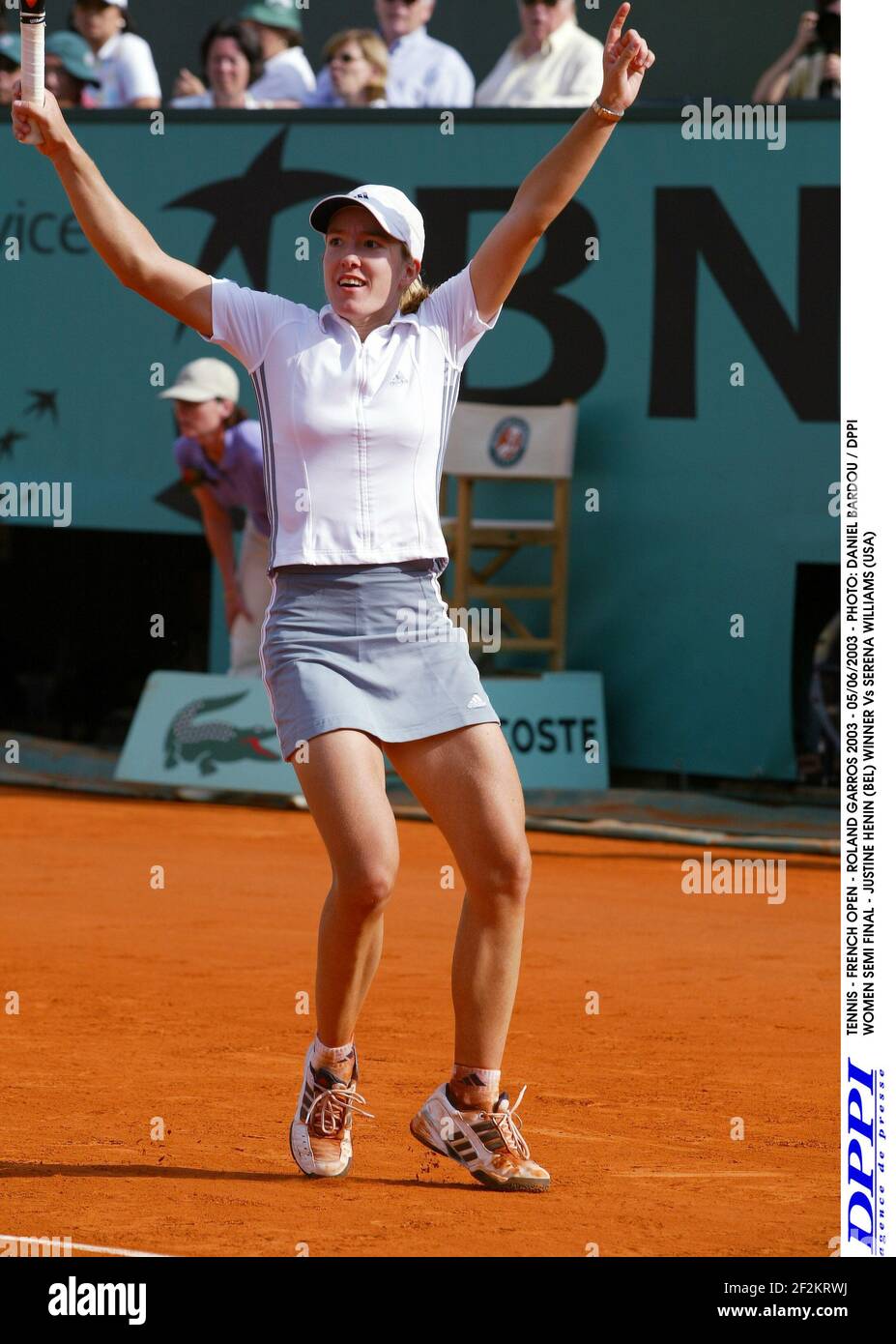 TENNIS - FRENCH OPEN - ROLAND GARROS 2003 - 05/06/2003 - PHOTO: DANIEL ...