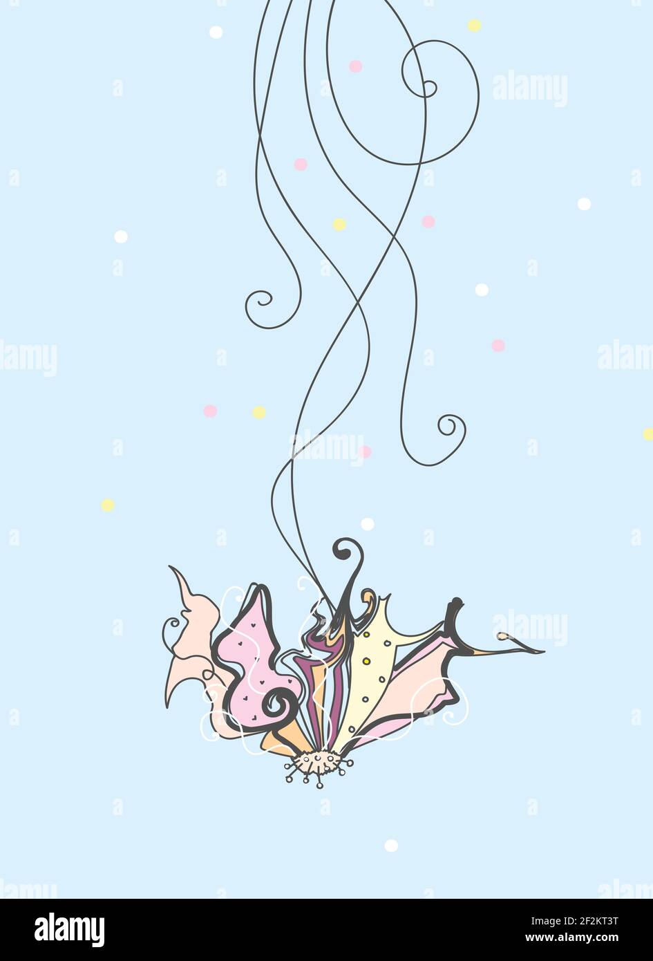 Girl hanging upside down Stock Vector Images - Alamy