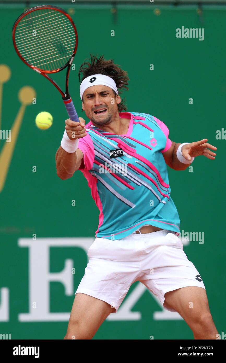 David Ferrer of Spain during The ATP Monte-Carlo Rolex Masters 2014 ...