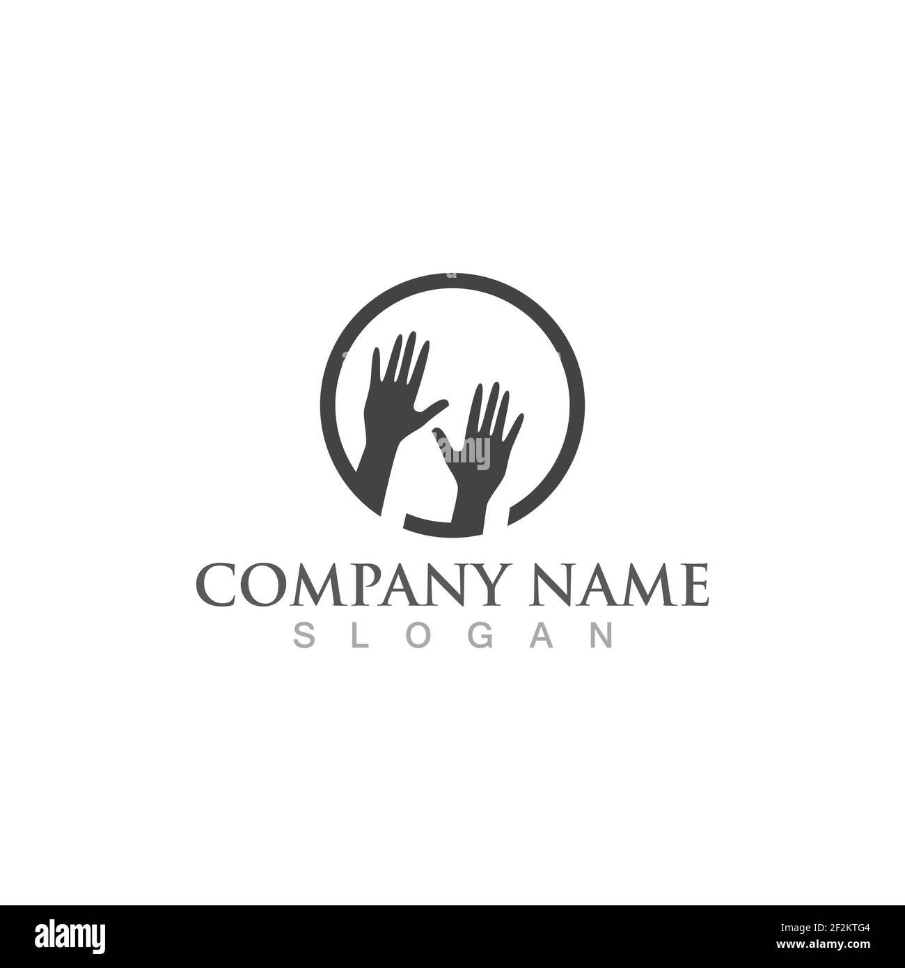 Handshake circle vector icon Black and White Stock Photos & Images - Alamy