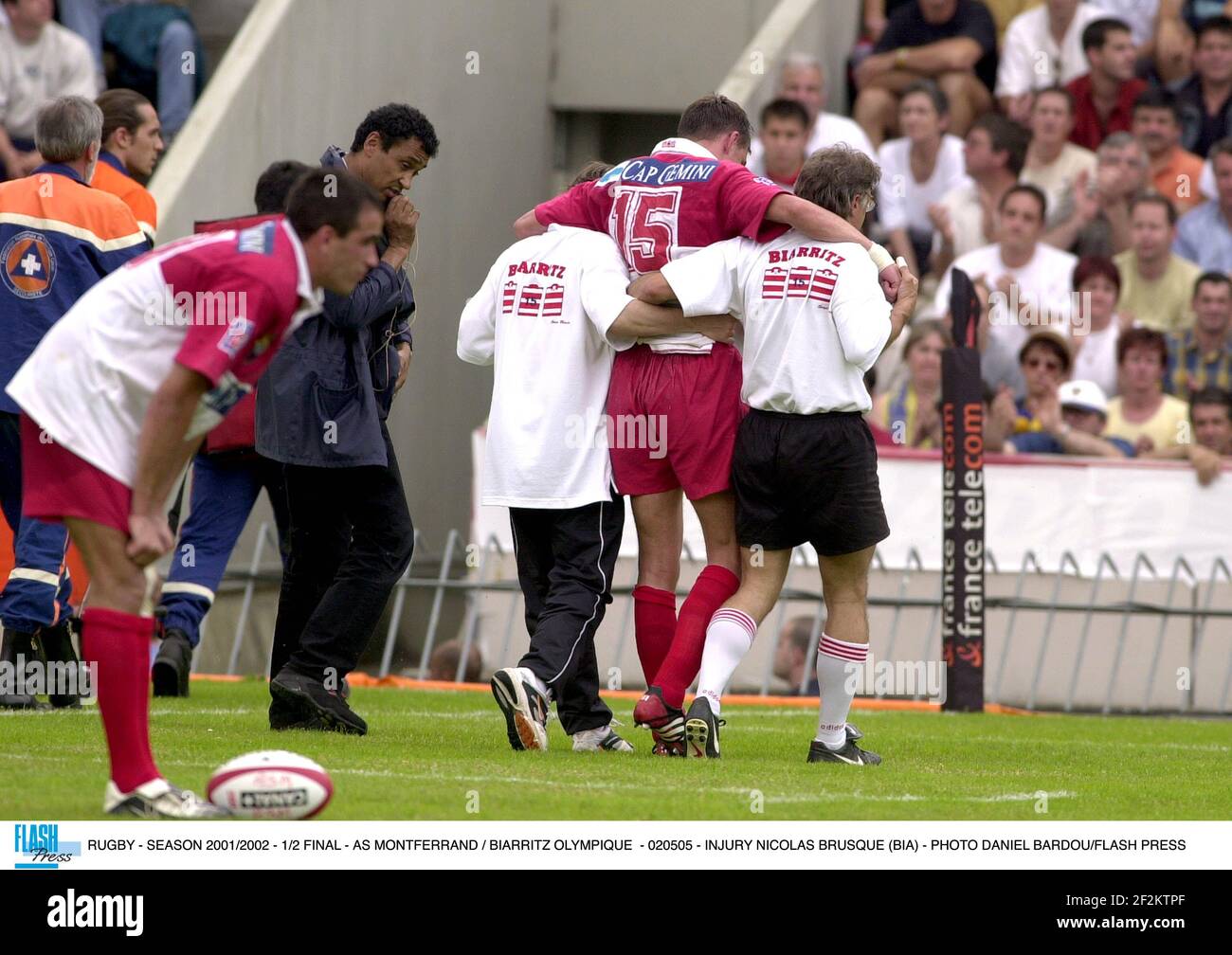 RUGBY - SEASON 2001/2002 - 1/2 FINAL - AS MONTFERRAND / BIARRITZ ...