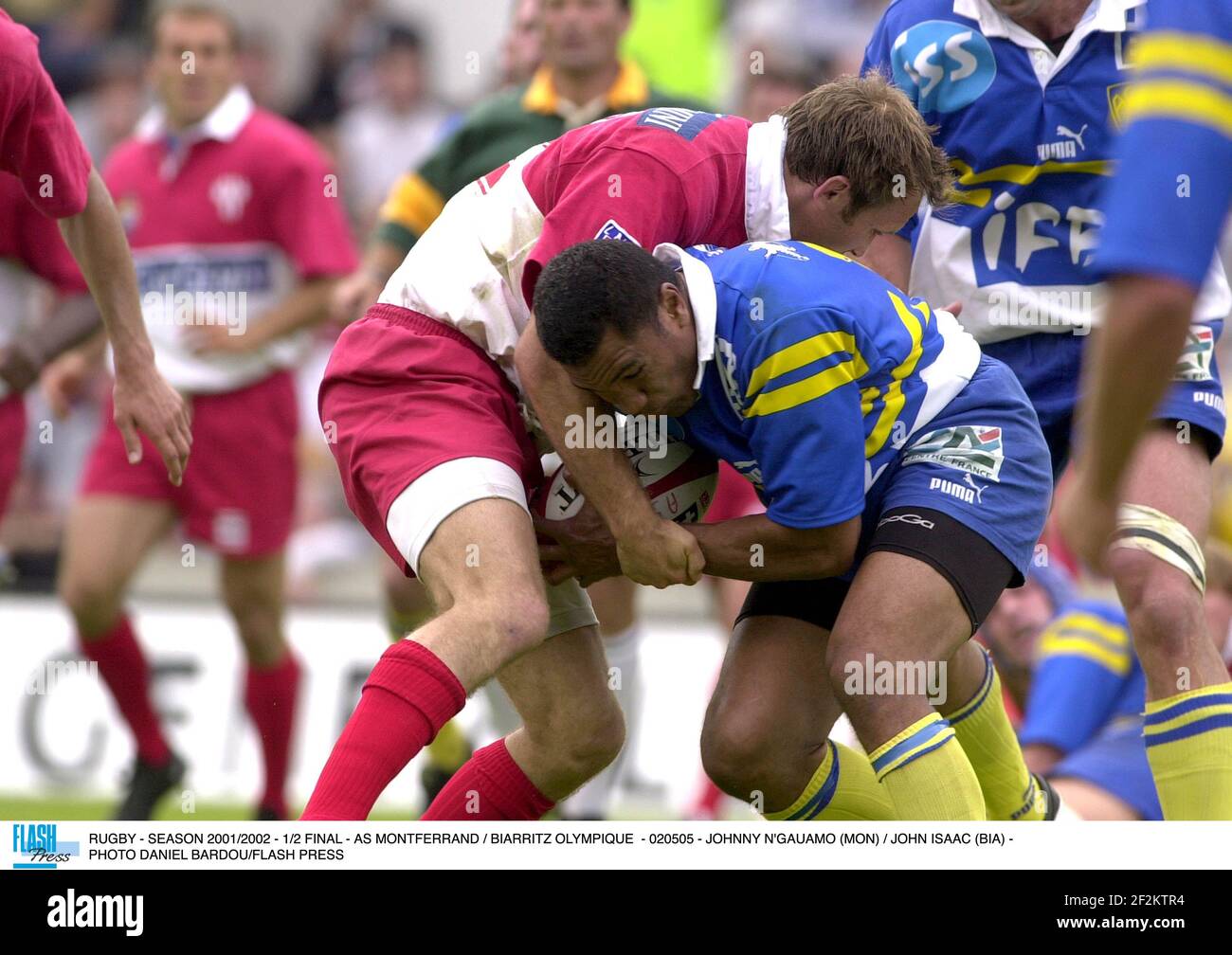 RUGBY - SEASON 2001/2002 - 1/2 FINAL - AS MONTFERRAND / BIARRITZ ...