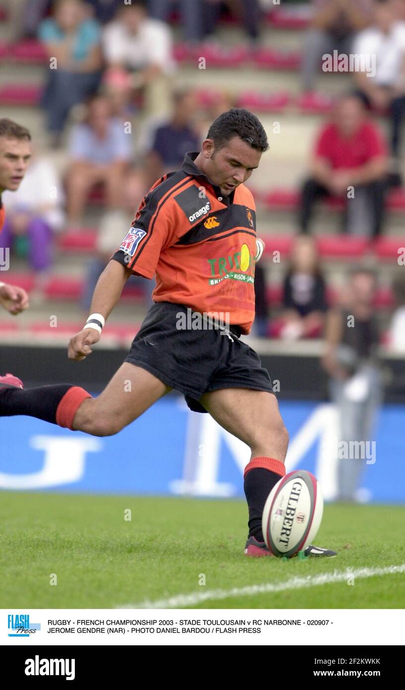 RUGBY - FRENCH CHAMPIONSHIP 2003 - STADE TOULOUSAIN v RC NARBONNE ...