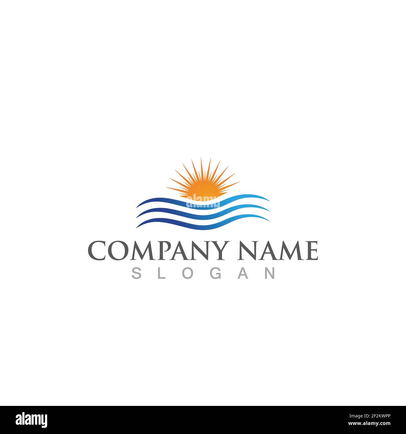 ocean wave logo and symbol vector Stock Vector Image & Art - Alamy